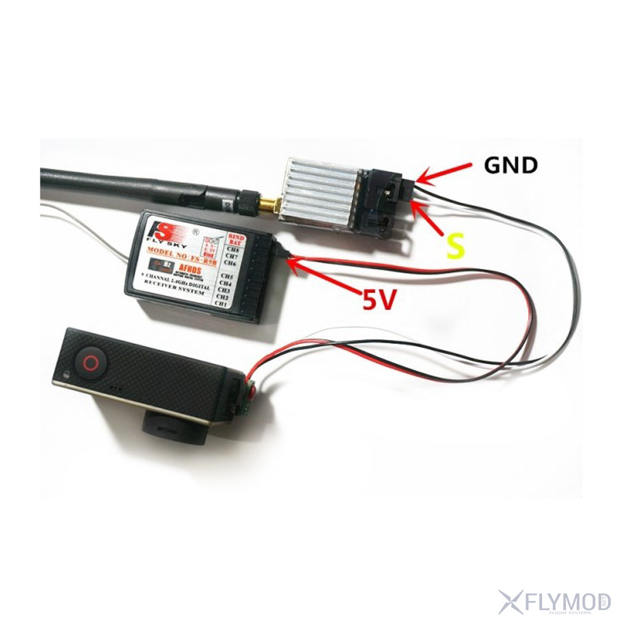 FPV кабель для GoPro 3/4. Mini usb в AV. С питанием купить - Интернет ...